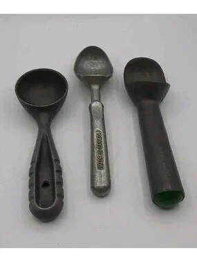 Zeroll plus | Kitchen | Vintage Cast Aluminum Ice Cream Scoops Heavy ...